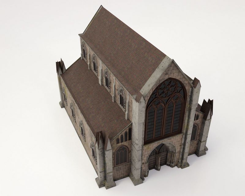 Desire FX 3d models | Victorian Building Low-poly 3D model