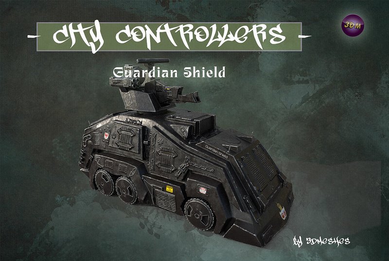 Desire FX 3d models | City Controllers – Guardian Shield – PBR lowpoly ...
