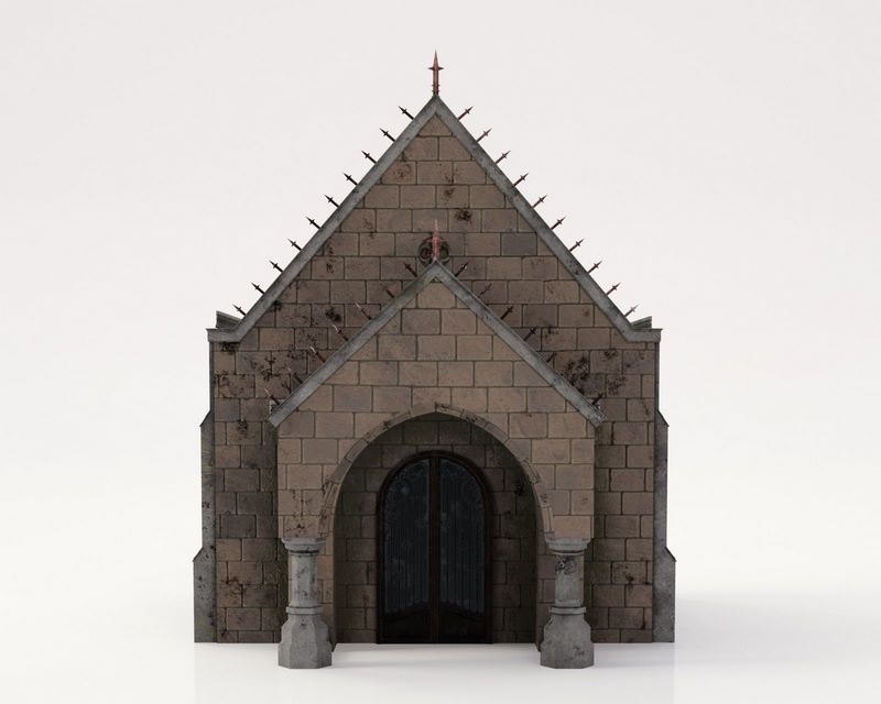 Desire FX 3d models | Victorian Chapel Low-poly 3D model