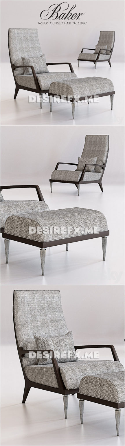 Desire FX 3d models | BAKER JASPER LOUNGE CHAIR – 3D Model