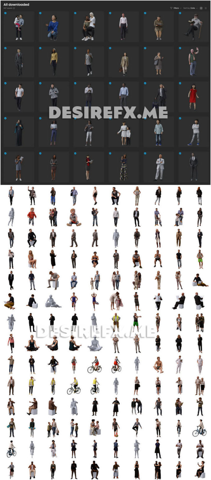 Desire FX 3d models | Chaos Cosmos – 612 Character 3D Model Bundle