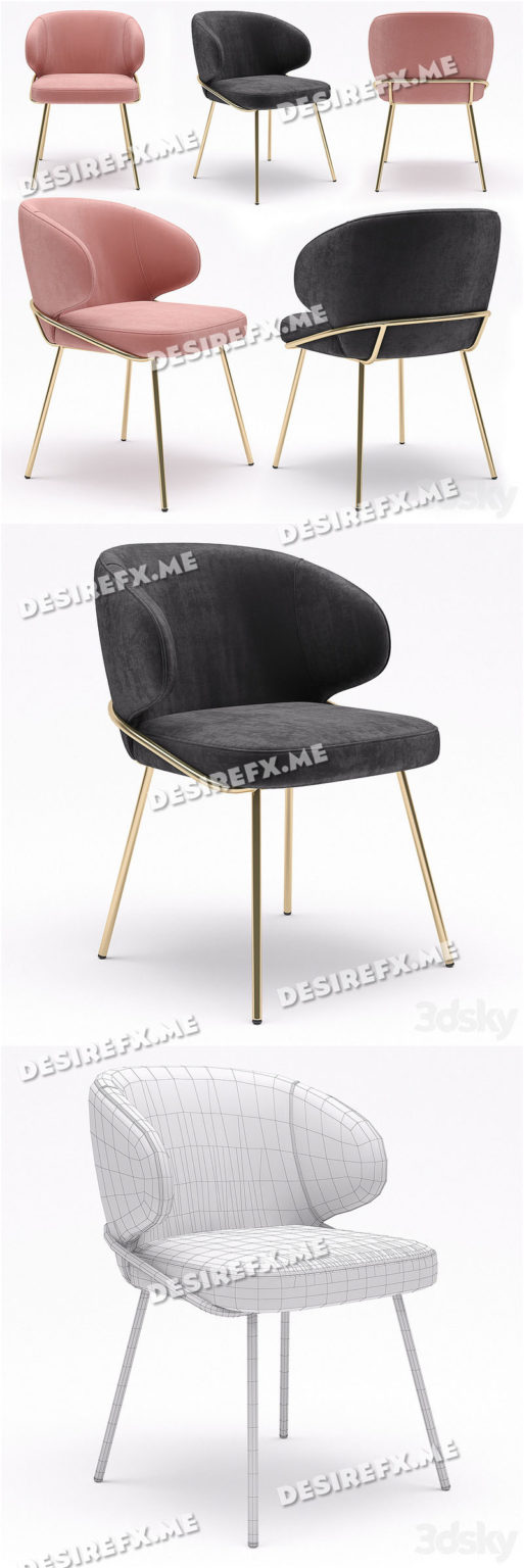 Desire FX 3d models | Eichholtz Dining Chair Kinley – 3D Model