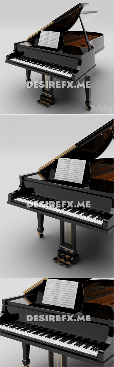 Desire FX 3d models | Grand Piano – 3D Model