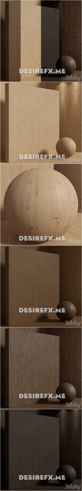 Desire FX 3d models | Material wood (seamless) pine spruce – set 159 – 3D Model