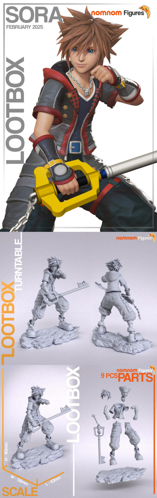 Desire FX 3d models | NomNom Figures – Sora from Kingdom Hearts – 3D ...
