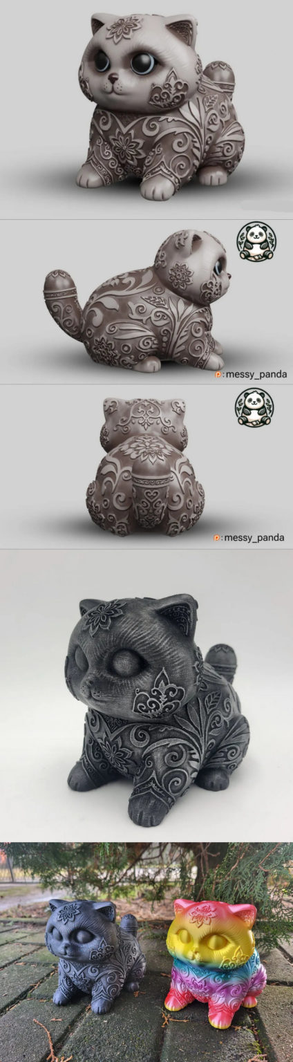 Desire FX 3d models | Ornamnetal British Cat – 3D Print Model