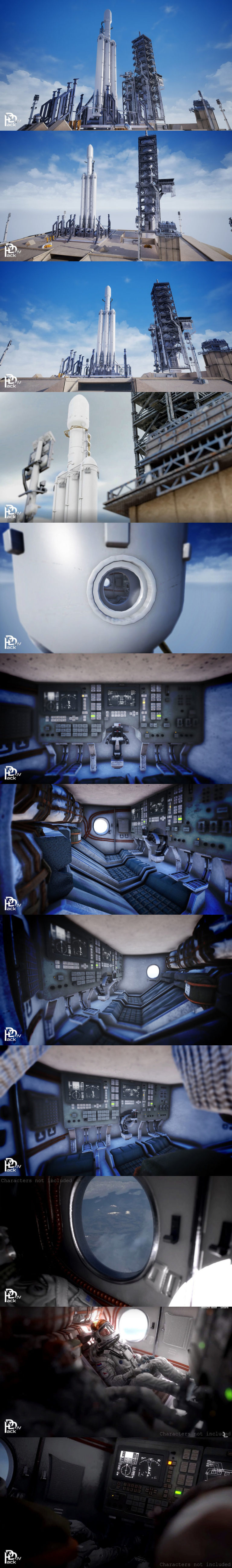 Desire FX 3d models | Rocket Launch Pad & Interior Modular Environment