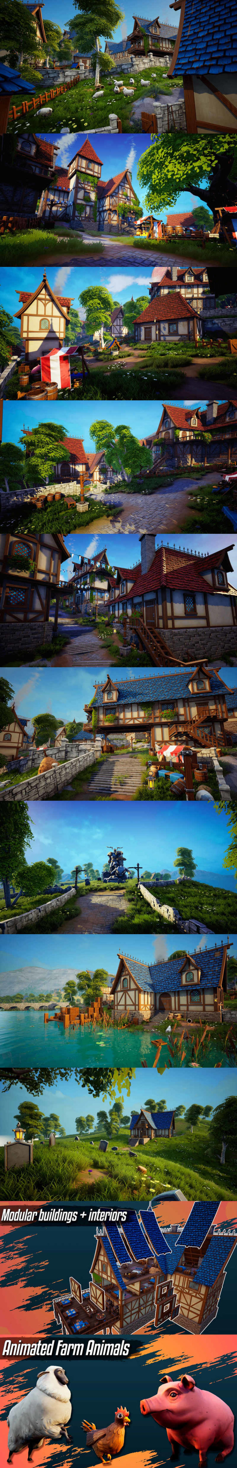 Desire FX 3d models | Stylized Village – Modular Stylized Village ...