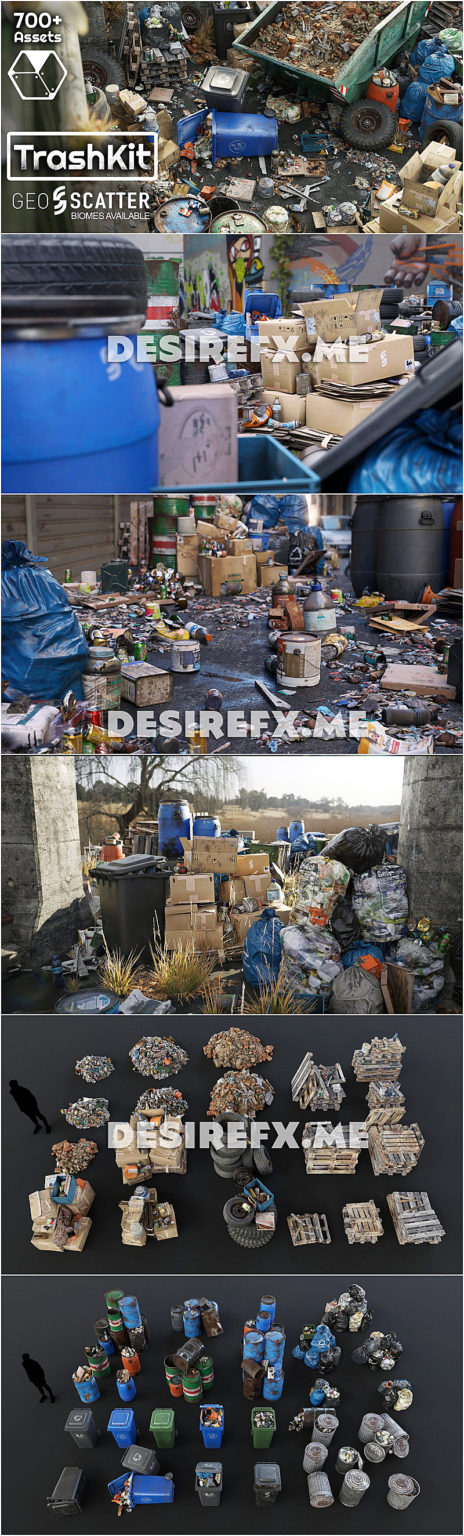 Desire FX 3d models | Trash Kit – 3D Assetkit – 3D Model