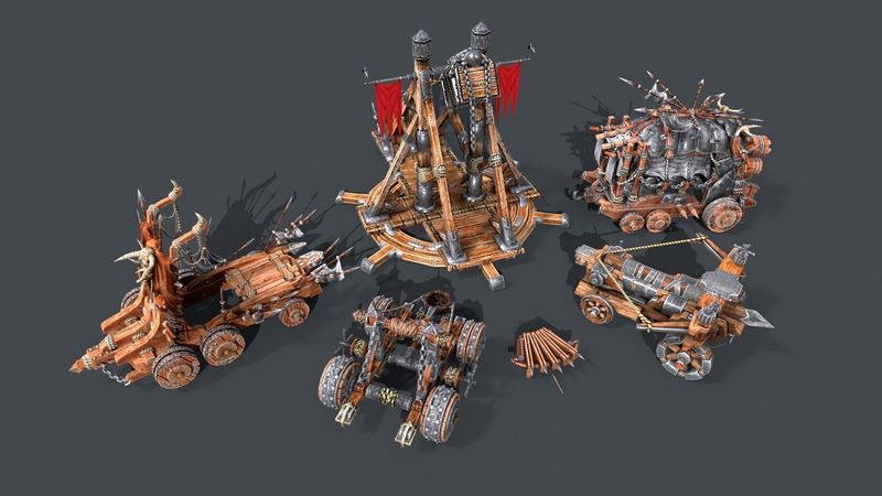 Desire FX 3d models | Medieval War Machines Low-poly 3D model