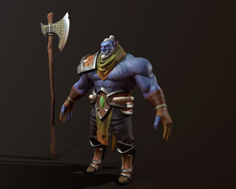 Desire FX 3d models | Character ork Low-poly 3D model