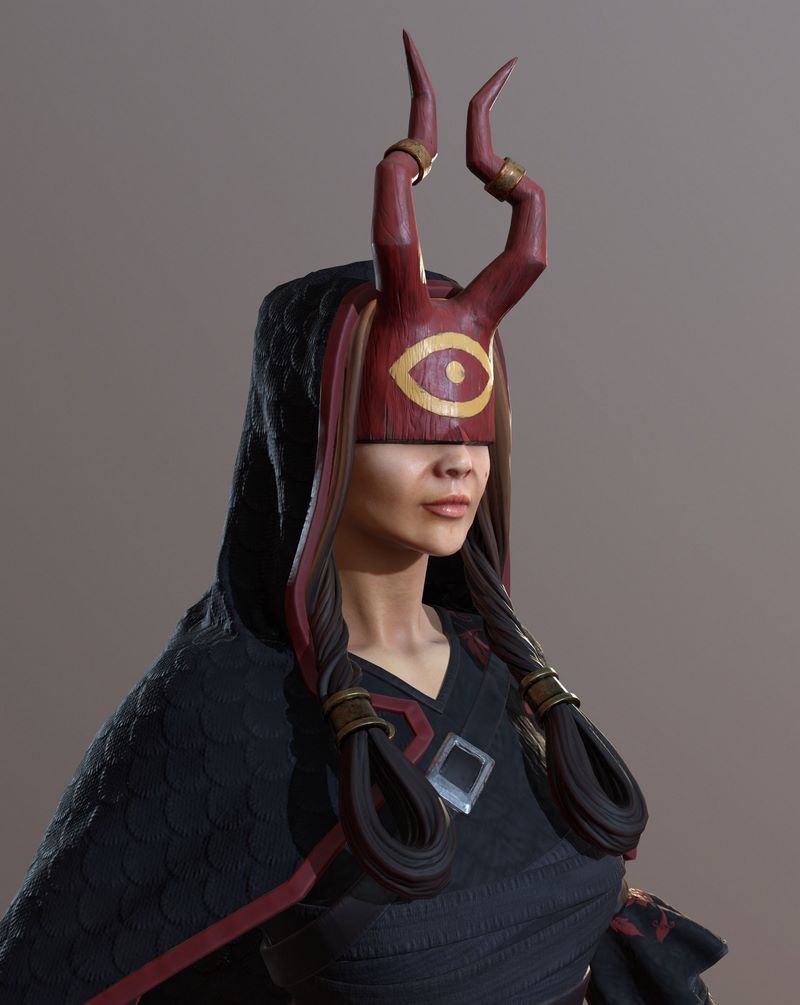 Desire FX 3d models | Shinobi character Low-poly 3D model