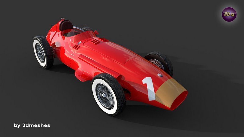 Desire FX 3d models | Maserati 250F Grand Prix – PBR Low-poly 3D model