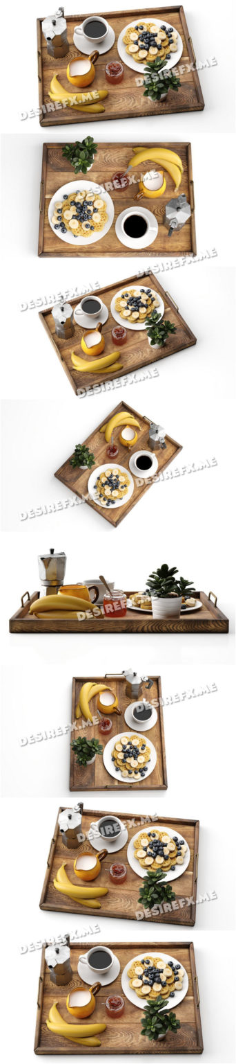 Desire FX 3d models | Breakfast Set – 3D Model