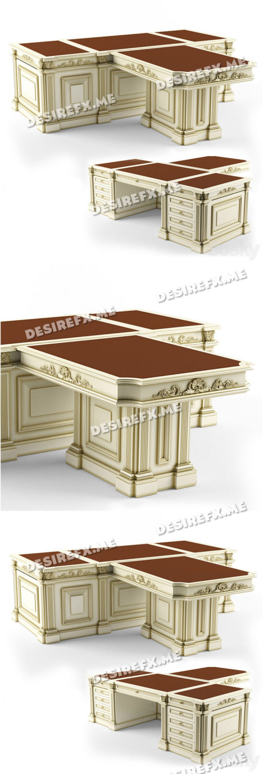 Desire FX 3d models | Desk, classic – 3D Model