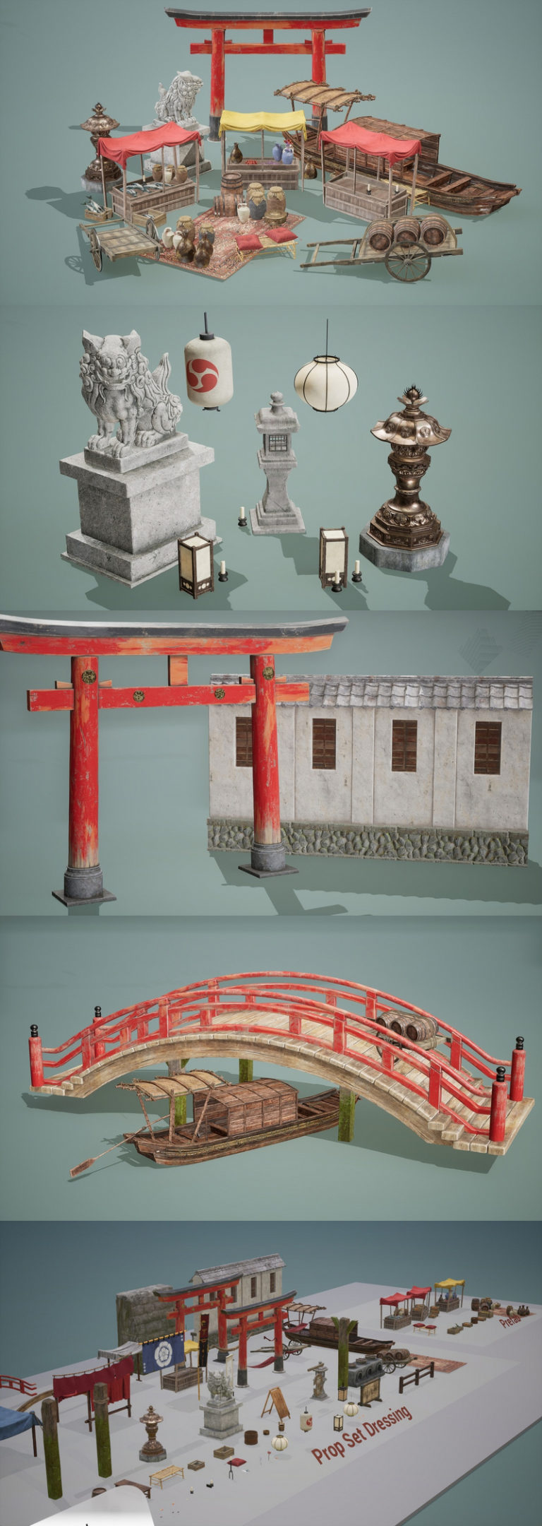 Desire FX 3d models | Feudal Japan Exterior Props Vol1