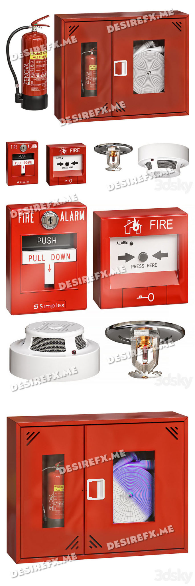 Desire FX 3d models | Fire fighting set – 3D Model