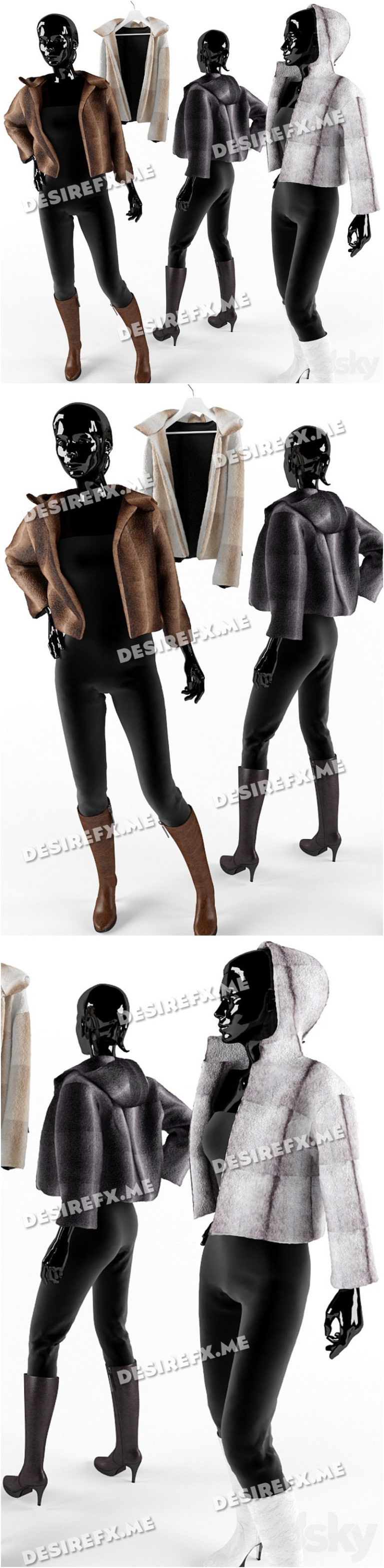 Desire FX 3d models | Fur coats – 3D Model