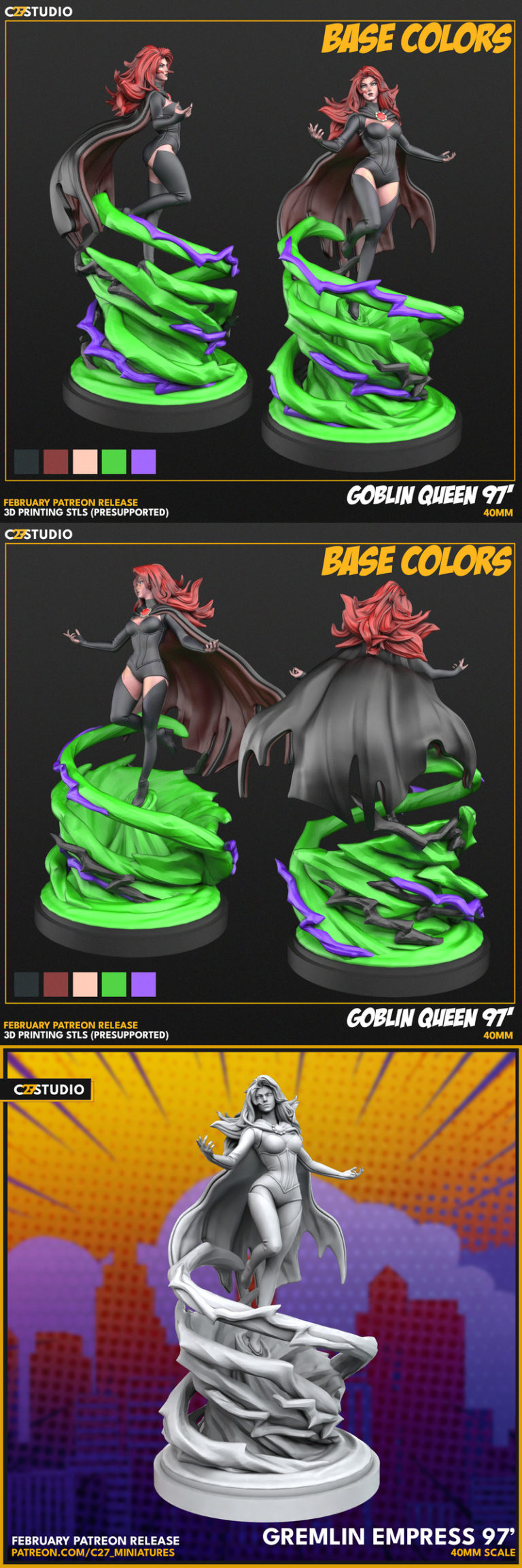 Desire FX 3d models | Goblin Queen 97 – Gremlin Empress 97 – 3D Print Model