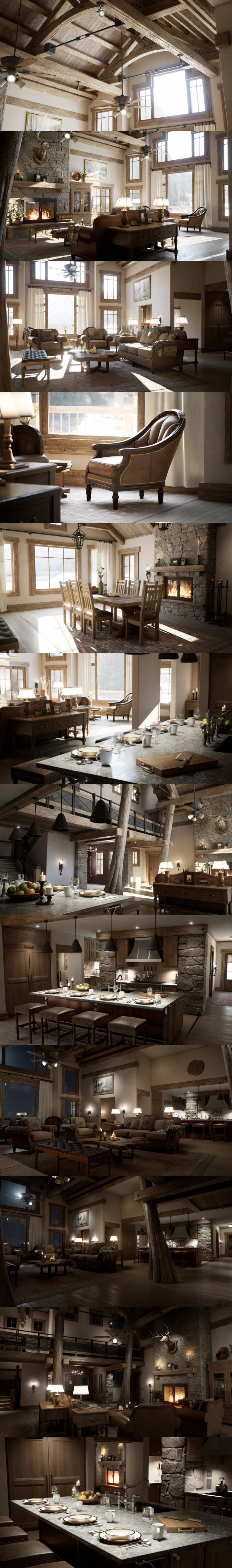 Desire FX 3d models | Mountain Lodge