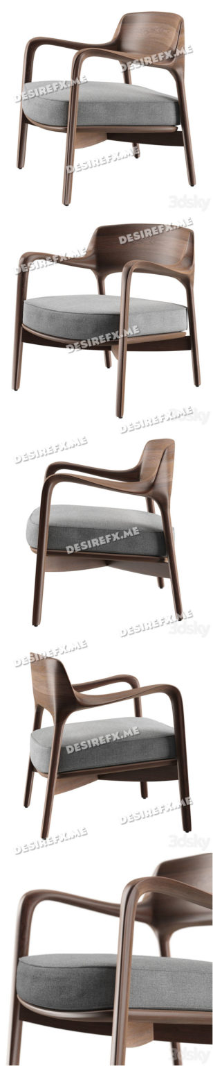 Desire FX 3d models | Porada Louis Poltrona Armchair – 3D Model