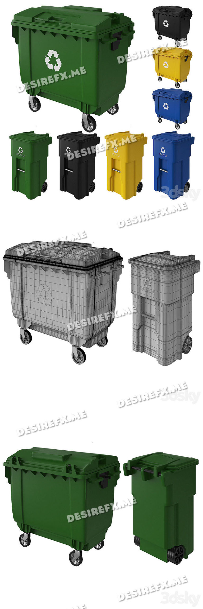 Desire FX 3d models | Trash can and dumpster – 3D Model