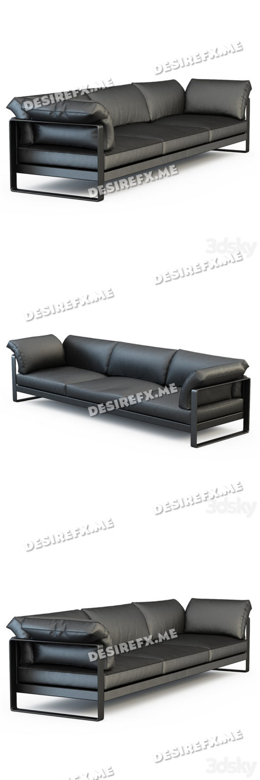 Desire FX 3d models | Triple sofa Phan – Matteograssi – 3D Model