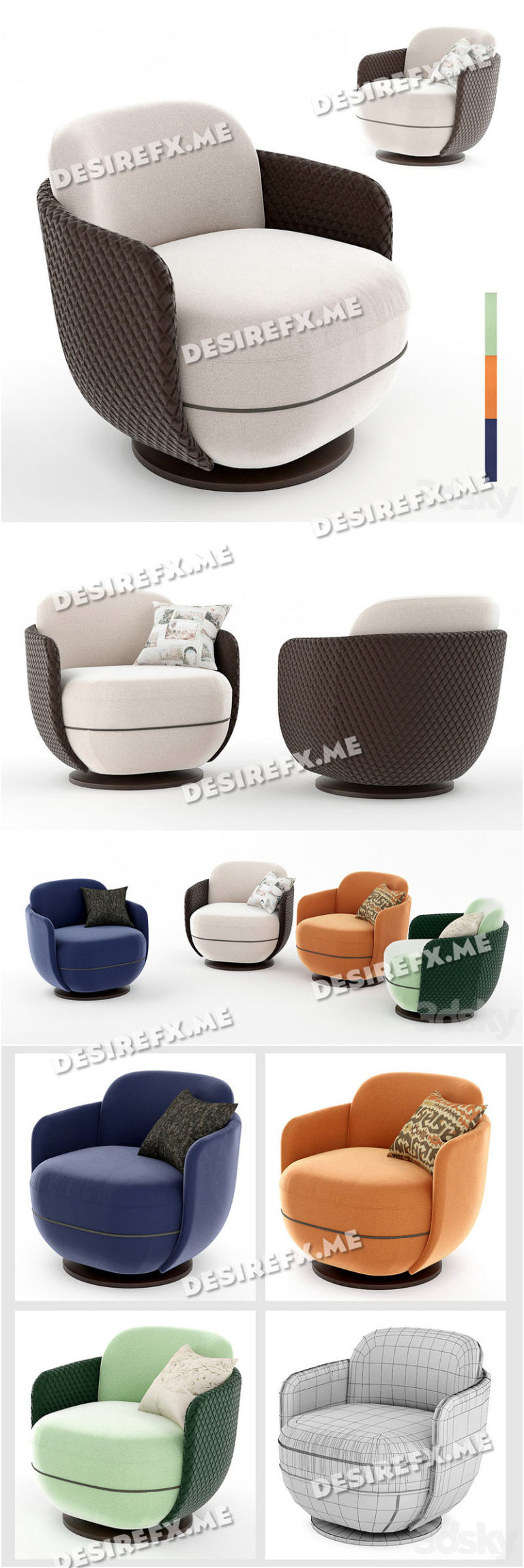 Desire FX 3d models | Armchair Miles Lounge by Wittmann – 3D Model