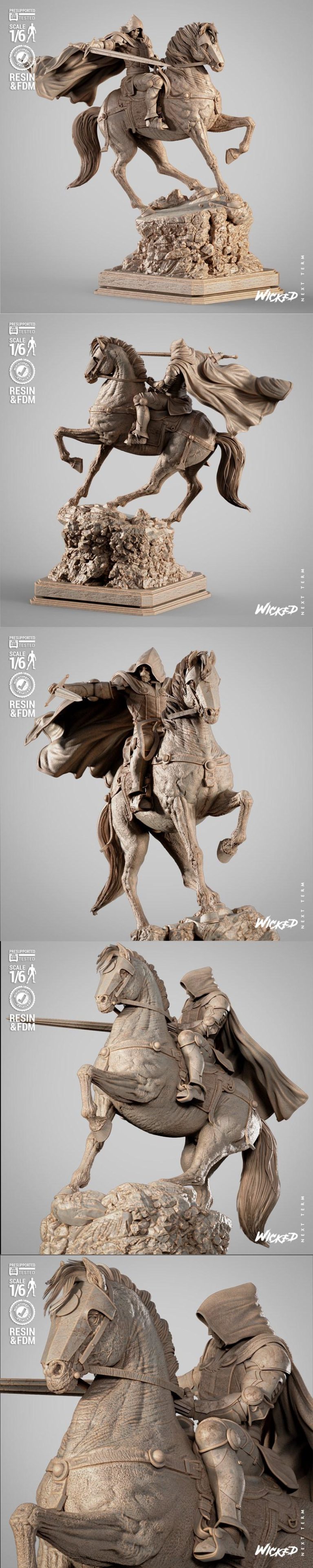 Desire FX 3d models | WICKED – Dr Doom Horse Sculpture – 3D Print Model STL