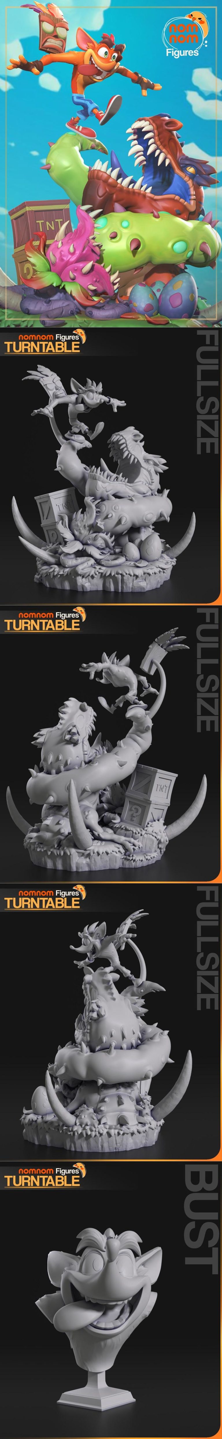 Desire FX 3d models | NomNom Figures – Crash Bandicoot – 3D Print Model STL