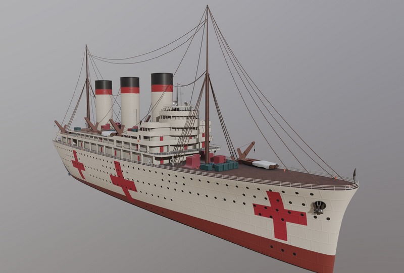 Desire FX 3d models | Hospital Ship 3D model
