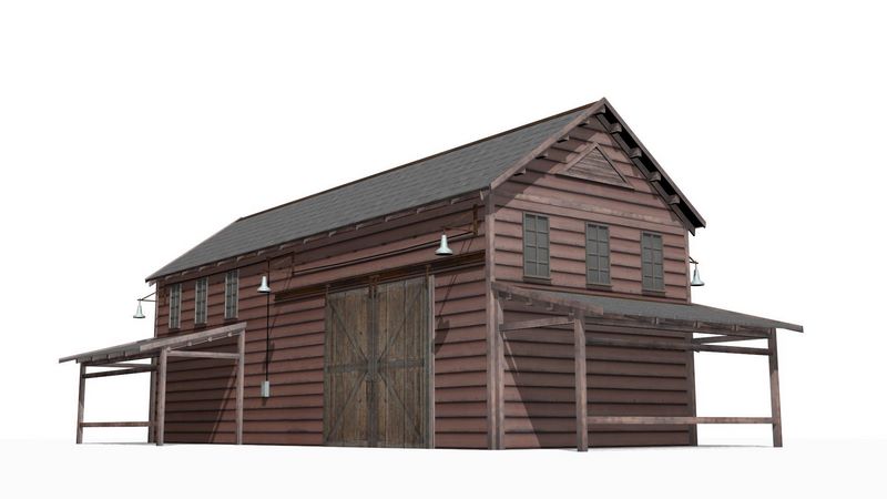 Desire FX 3d models | Old warehouse Low-poly 3D model