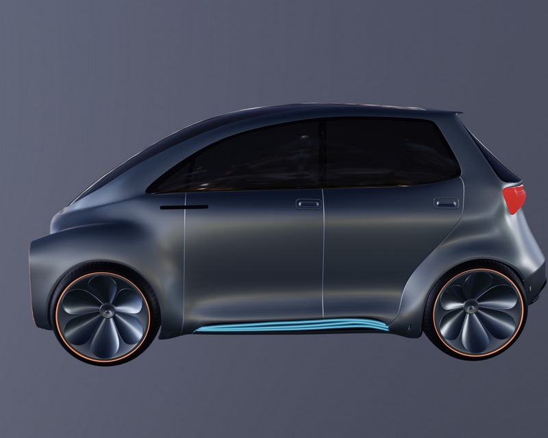 Desire FX 3d models | Hatchback Electric Car 3D model