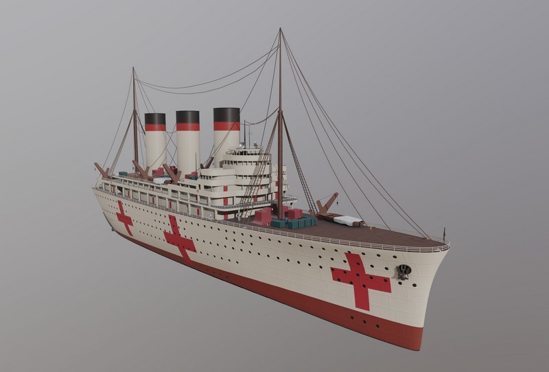 Desire FX 3d models | Hospital Ship 3D model