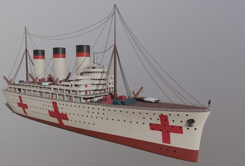 Desire FX 3d models | Hospital Ship 3D model