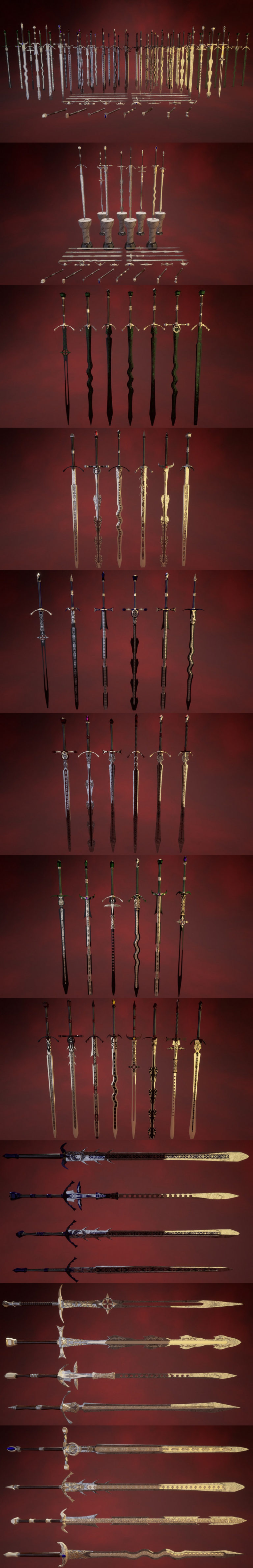 Desire FX 3d models | A Krojyn Kit – Modular Two Handed Swords