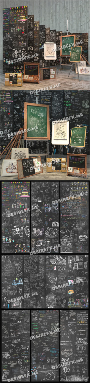 Desire FX 3d models | A set for creating slate surfaces with images of ...
