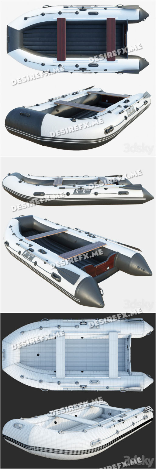 Desire FX 3d models | Boat PVC RiverBoats RB 330 (NDND) – 3D Model