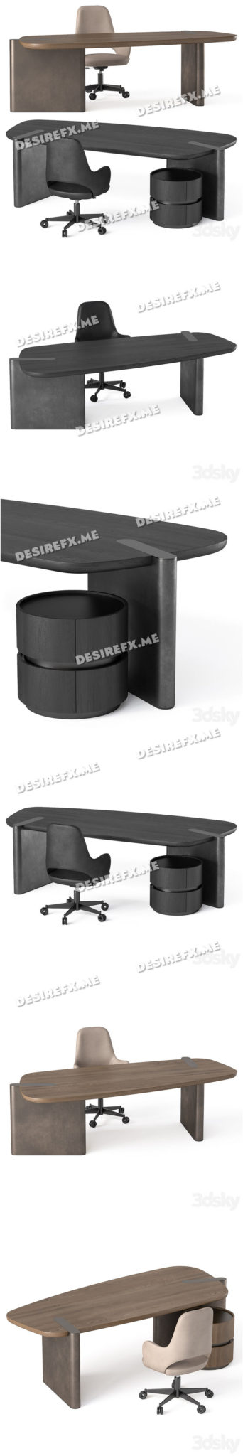 Desire FX 3d models | Bonaldo Flatiron table – 3D Model