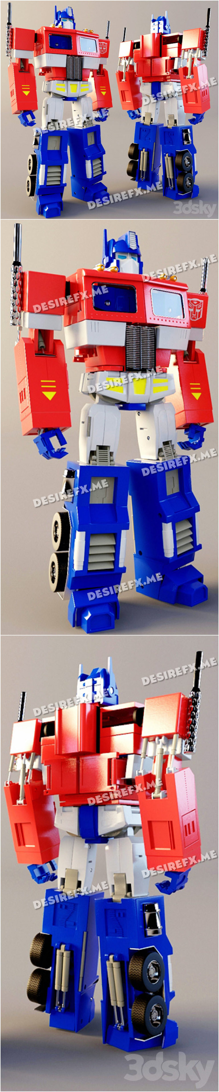 Desire FX 3d models | Of Optimus Prime – 3D Model