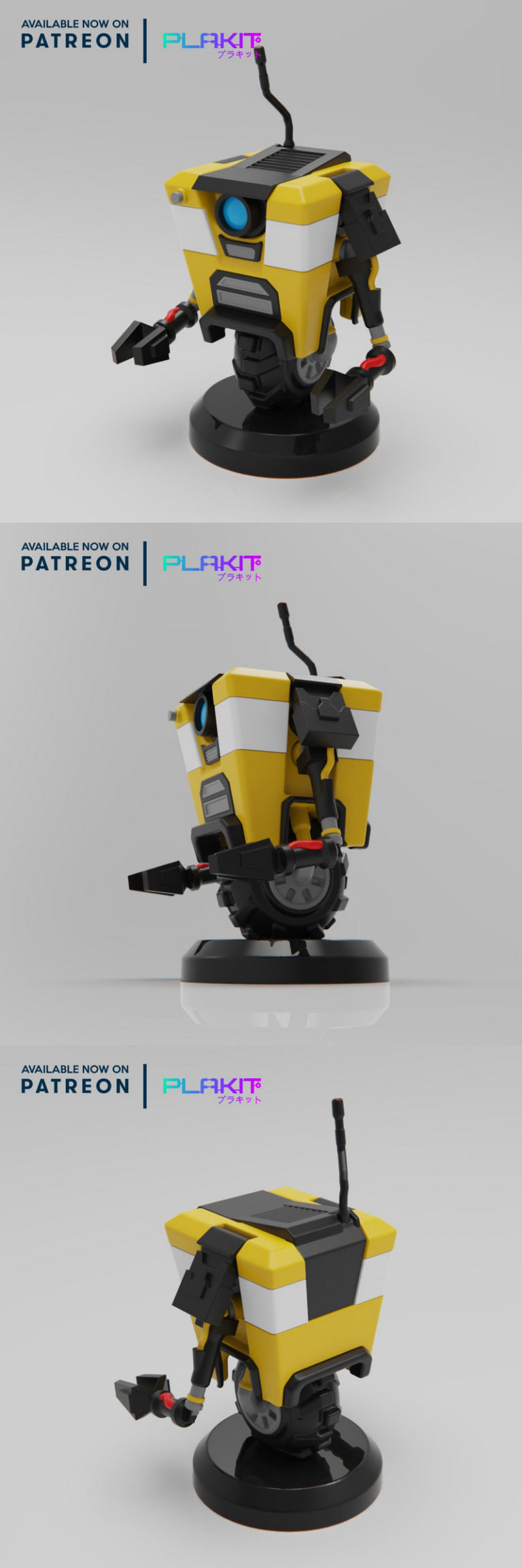 Desire FX 3d models | PlaKit – Borderlands ClapTrap – 3D Print Model