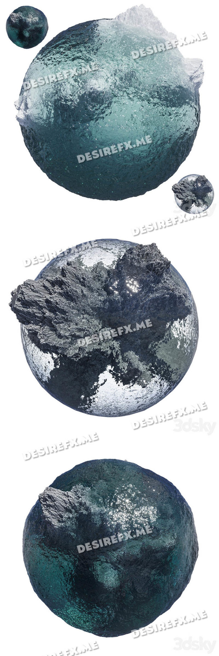 Desire FX 3d models | Procedural ocean water material. No textures ...