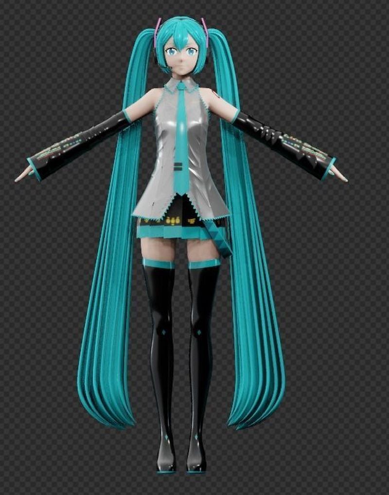 Desire FX 3d models | Miku V1 Low-poly 3D model