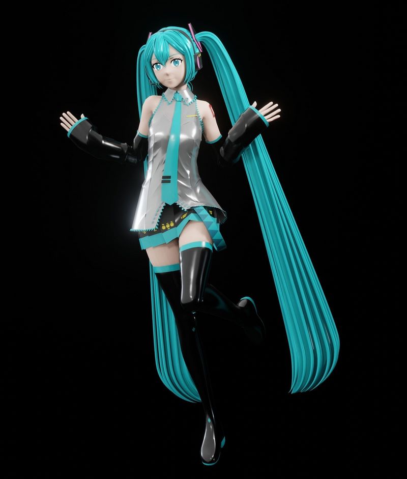 Desire FX 3d models | Miku V1 Low-poly 3D model