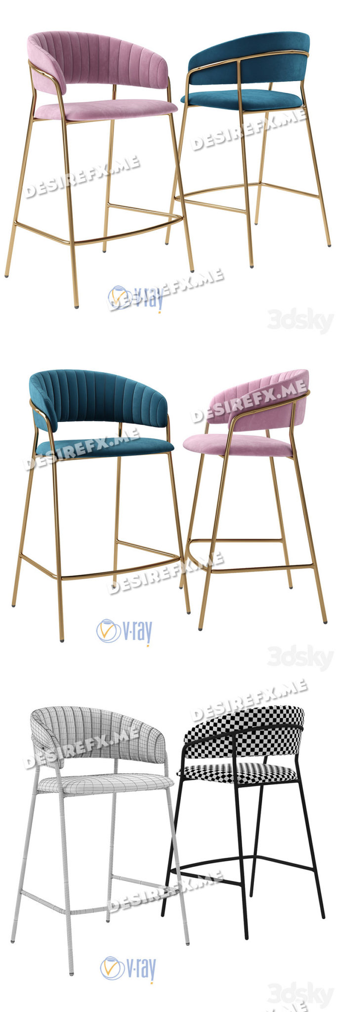 Desire FX 3d models | Bradex Home. Bar stool Turin. WINNIE, Benjara ...