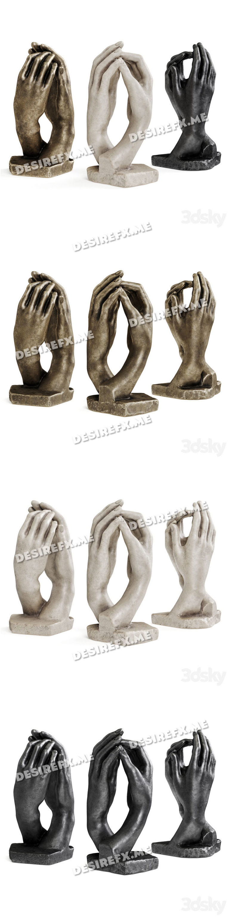 Desire FX 3d models | Hands Rodin sculpture – 3D Model