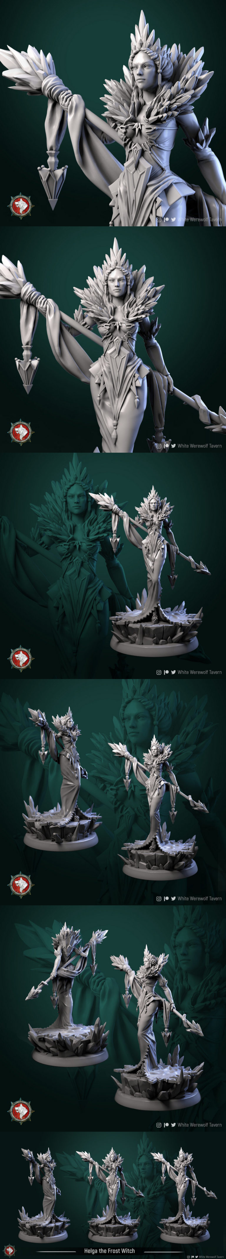 Desire FX 3d models | Helga the Frost Witch – 3D Print Model