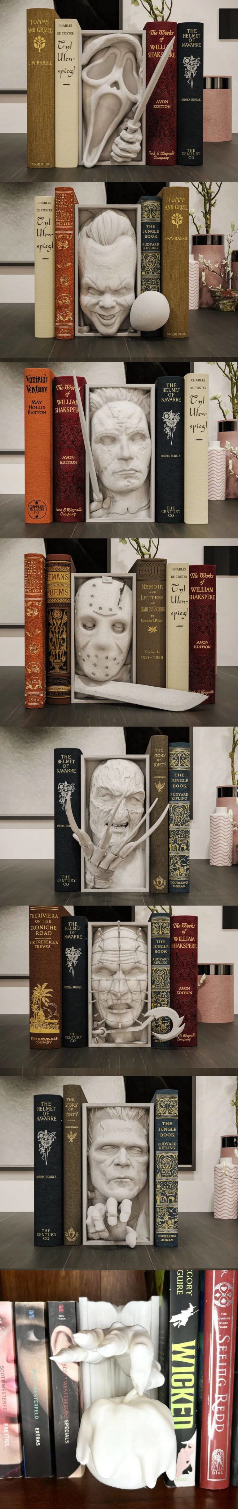 Desire FX 3d models | Horror Book Nook Pack – 3D Print Model