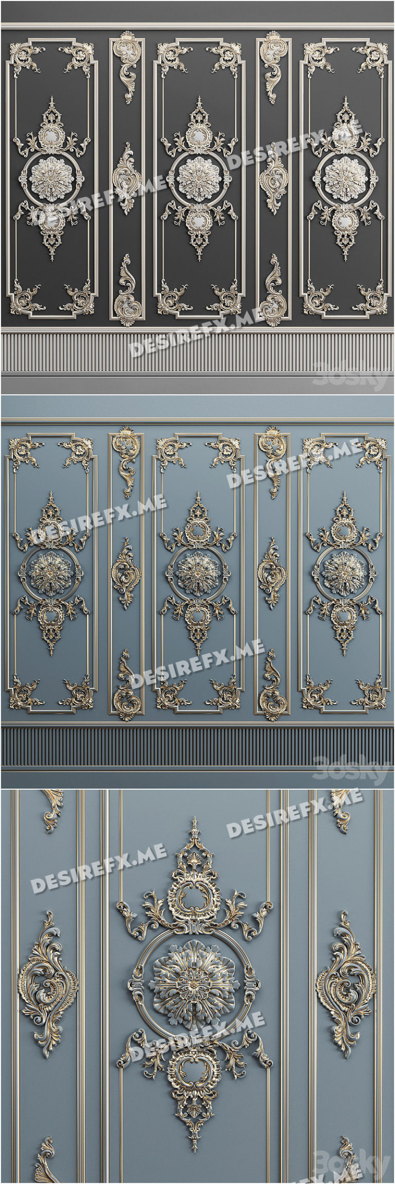 Desire FX 3d models | Plaster decorative frame – 3D Model