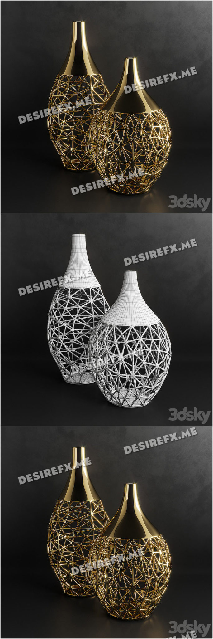 Desire FX 3d models | Vases set 4 – 3D Model